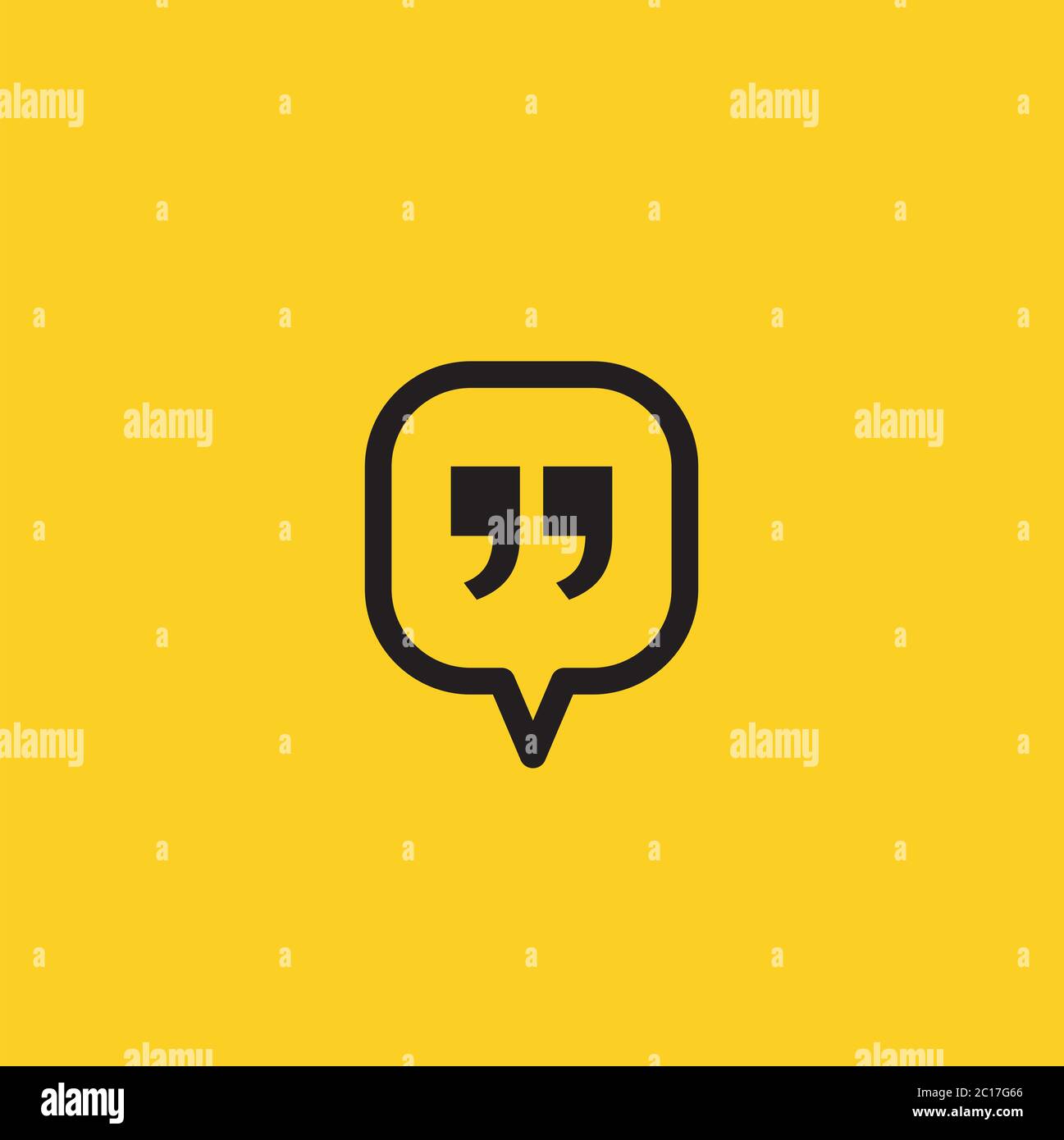 Quote icon. Quotation paragraph symbol. double comma mark. bubble ...