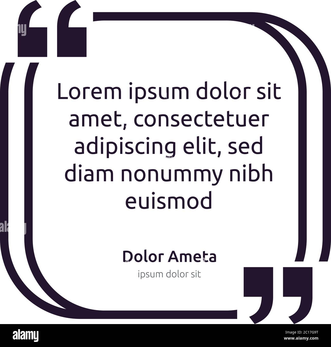 Remark quote text box poster template concept. blank empty frame ...