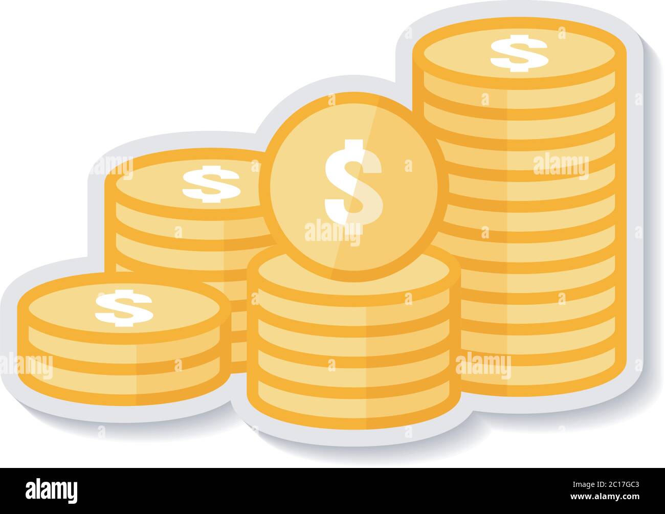 Stack Of Gold Coins Icon