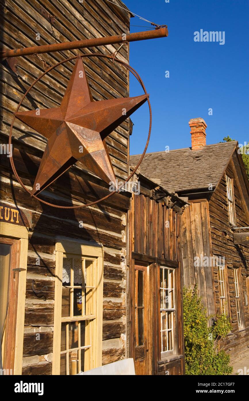 Nevada City Ghost Town Museum, Bozeman Region, Montana, USA Stock Photo ...