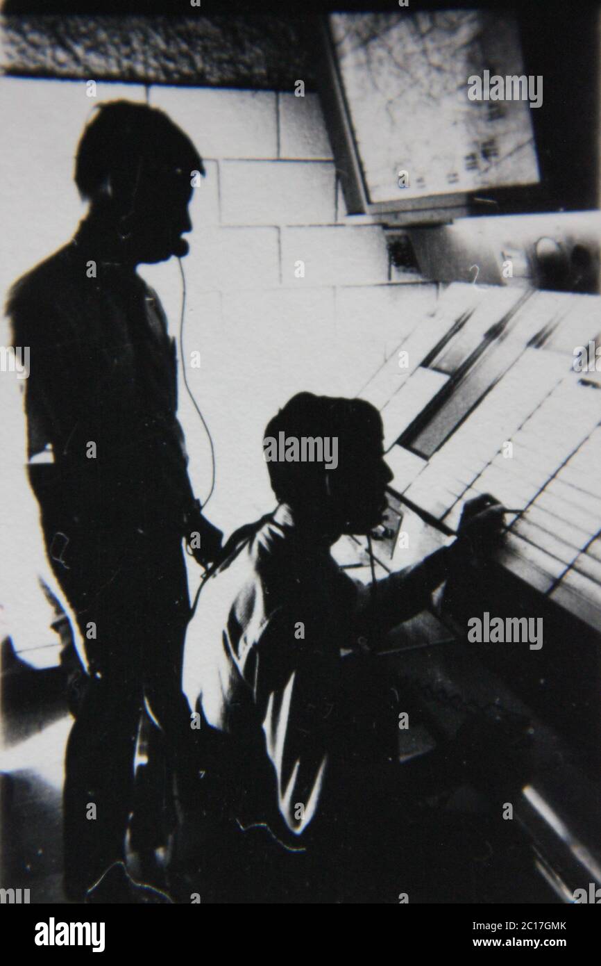 Fine 70s vintage black and white extreme photography of two men ...