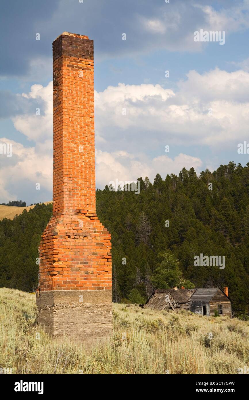 Comet Ghost Town, Butte Region, Montana, USA Stock Photo - Alamy