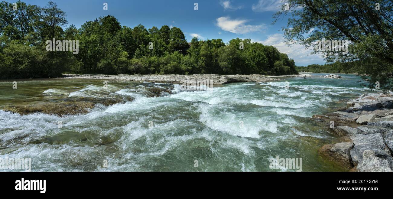 the river Isar Stock Photo - Alamy