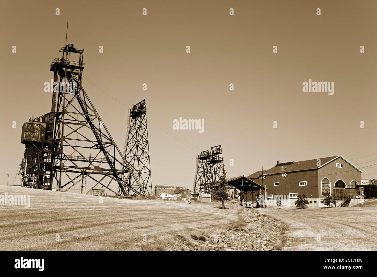 Belmont Mine Headframe, Butte, Montana, USA Stock Photo - Alamy