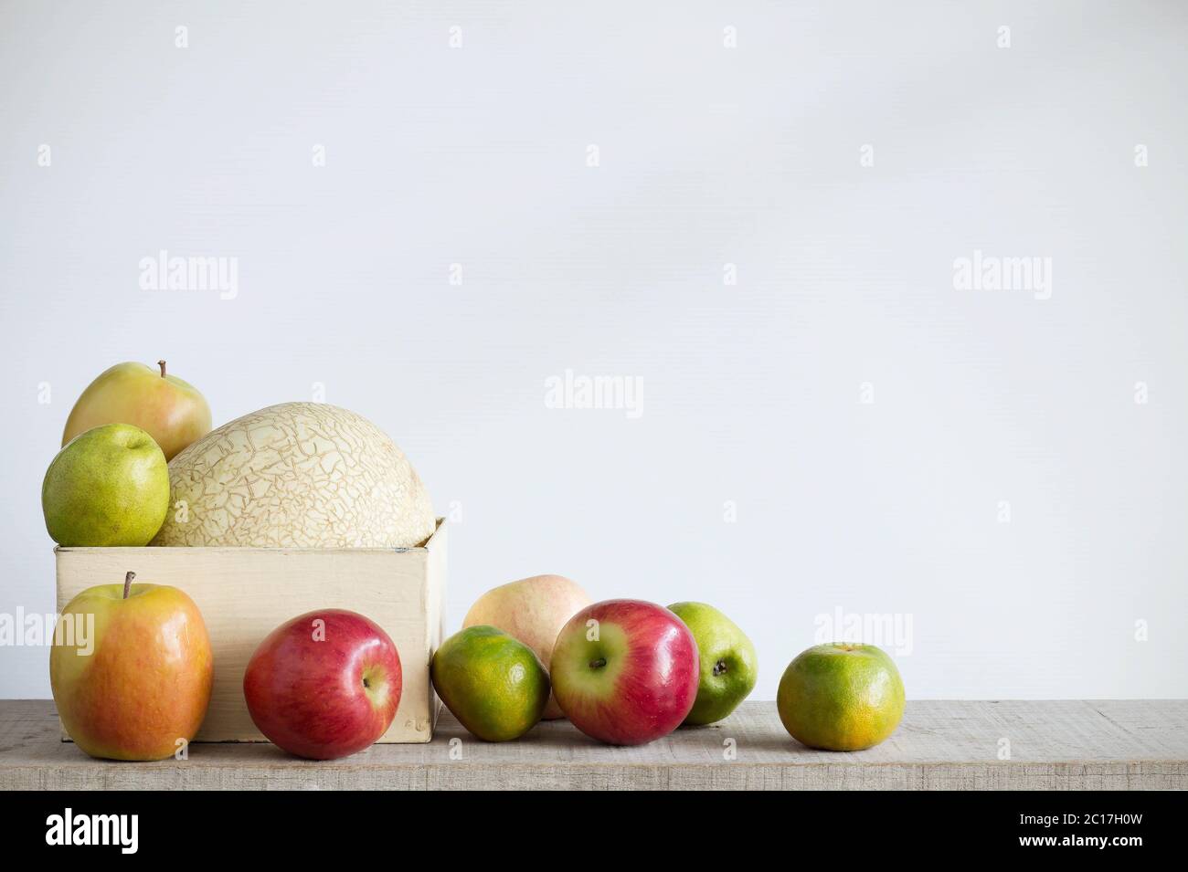 Still life melon apples hi-res stock photography and images - Alamy