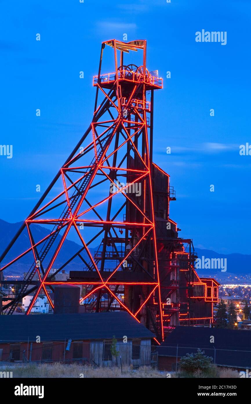 Butte headframe hi-res stock photography and images - Alamy