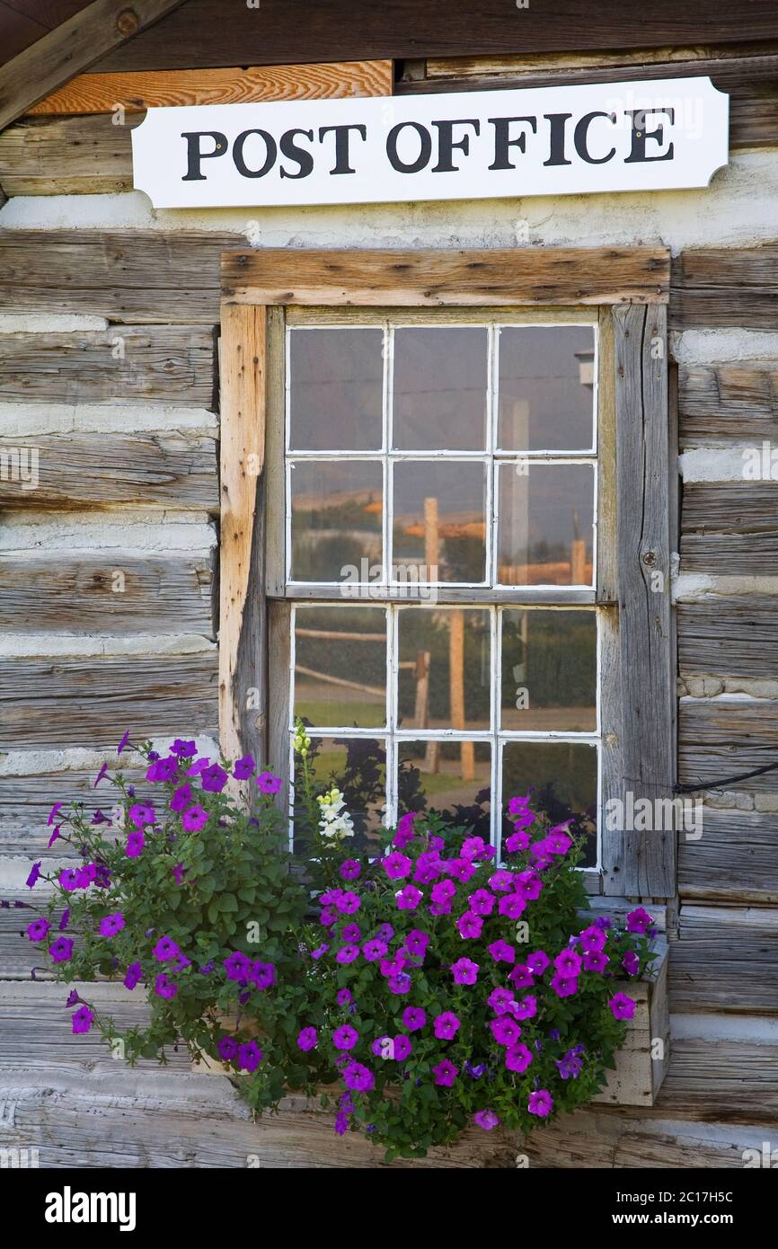 Post Office in Powell County Museum, City of Deerlodge, Montana, USA ...