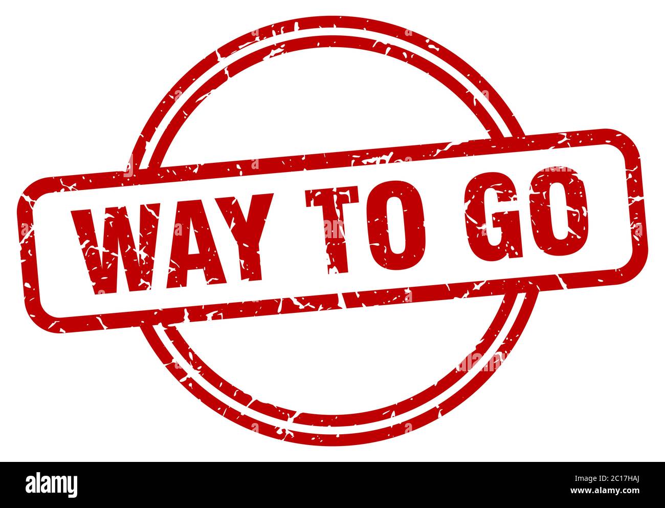 way to go grunge stamp. way to go round vintage stamp Stock Vector ...