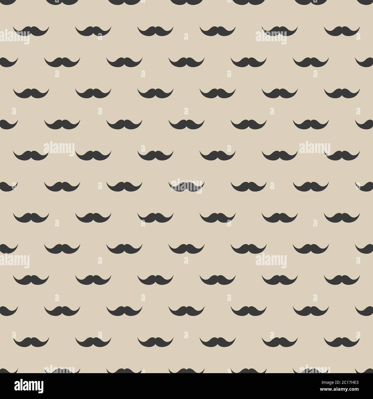 Seamless pattern with mustache. Vintage retro moustache. Facial hair ...