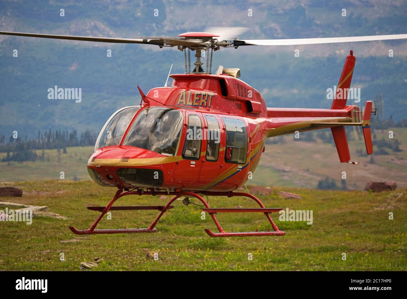 Air Rescue Helicopter, Glacier National Park, Kalispell, Montana, USA ...