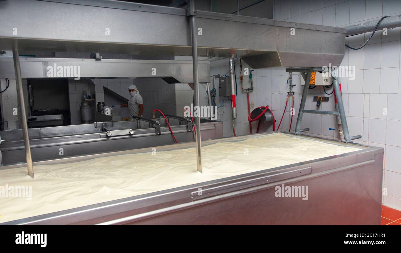 Cheese manufacturing tanks hi-res stock photography and images - Alamy