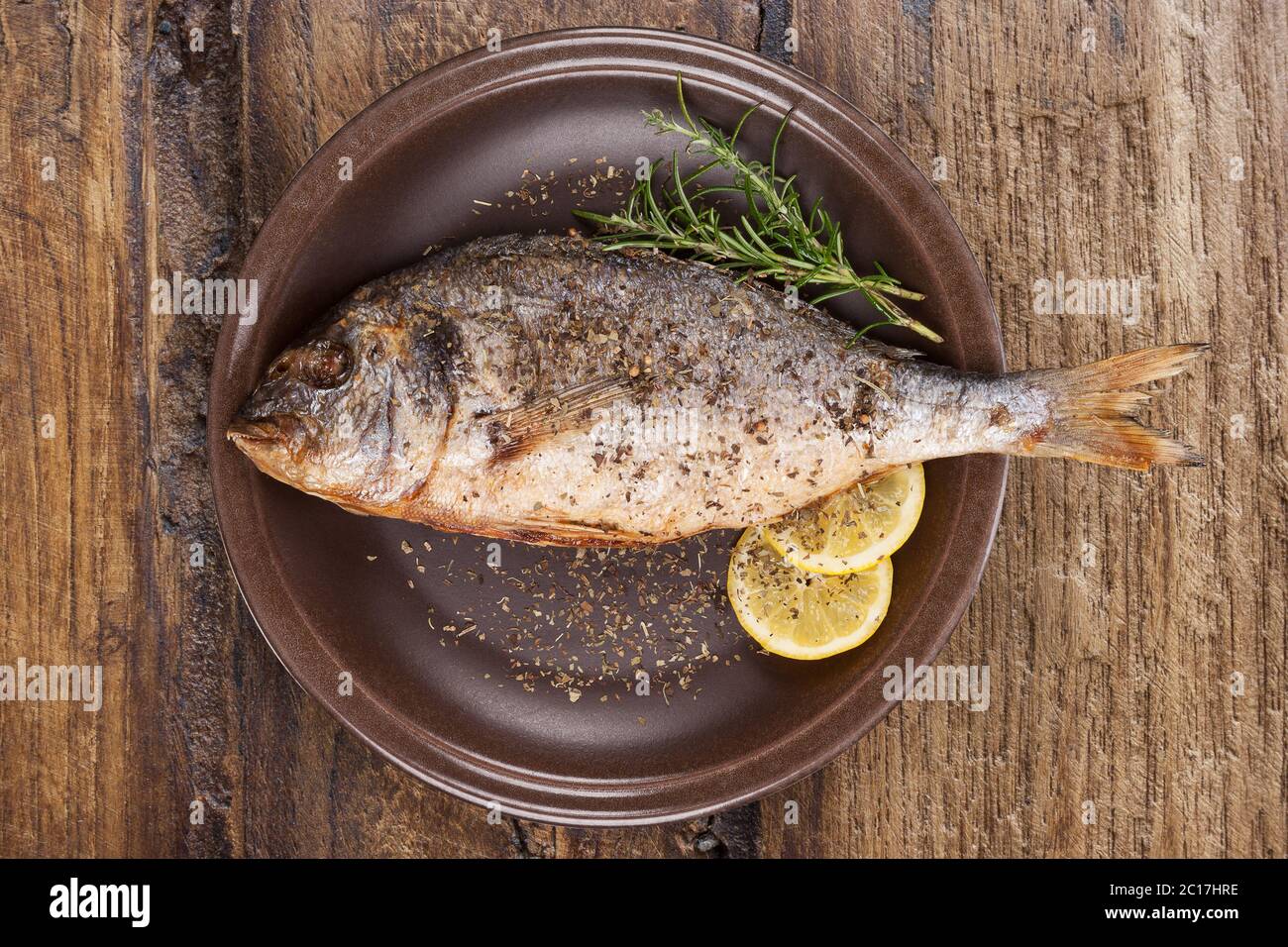 Fish plate grilled hi-res stock photography and images - Alamy