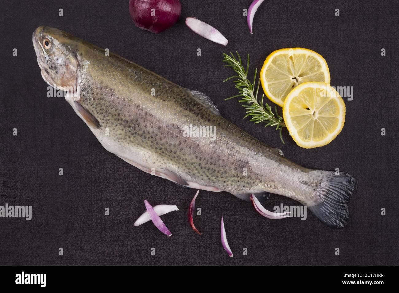 Fresh river trout from above Stock Photo - Alamy