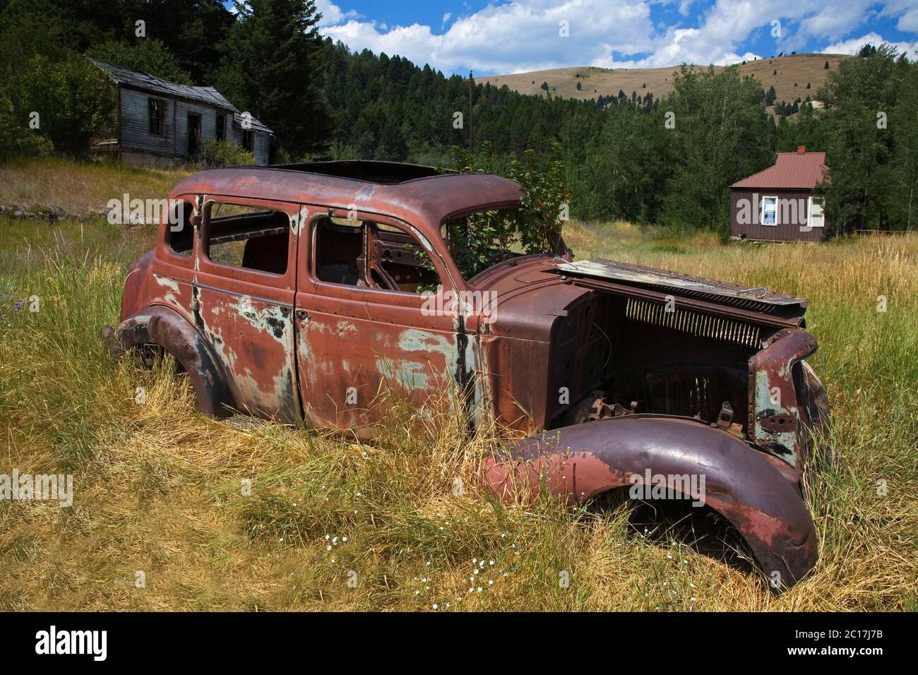 Marysville Ghost Town, Helena, Montana, USA Stock Photo - Alamy