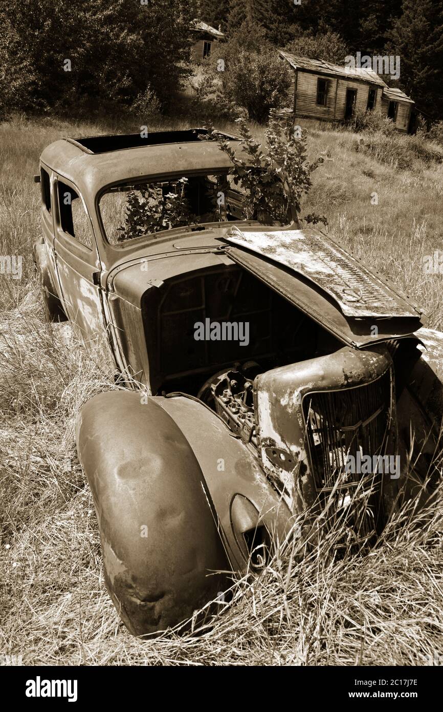 Marysville Ghost Town, Helena, Montana, USA Stock Photo - Alamy