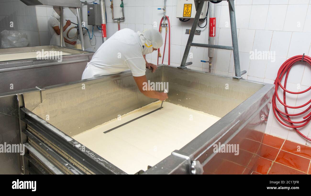 Industrial cheese blocks hi-res stock photography and images - Alamy