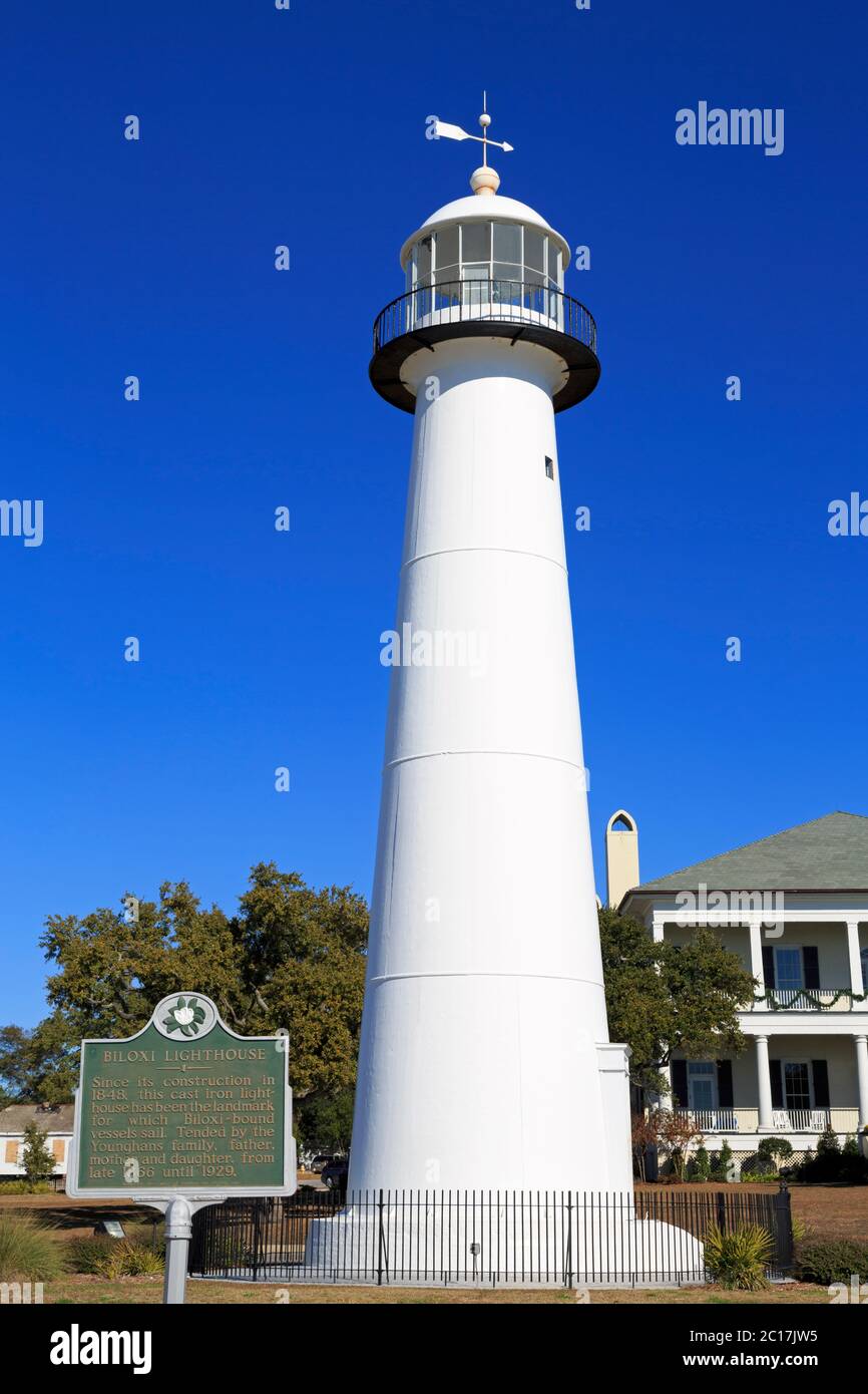 Biloxi landmark lighthouse tower hi-res stock photography and images ...