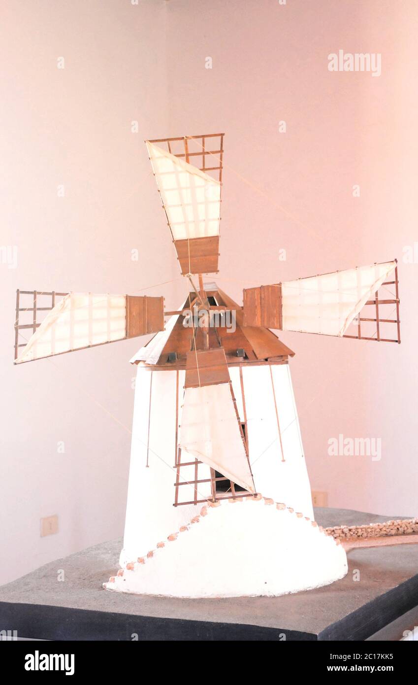 Classic Vintage Windmill Building Stock Photo - Alamy