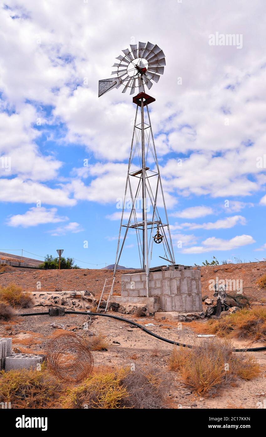 Classic Vintage Windmill Stock Photo - Alamy
