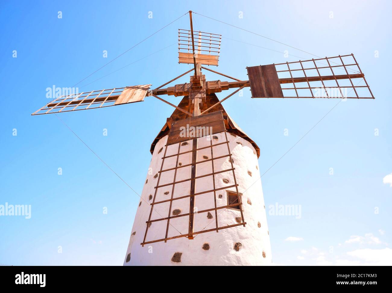 Classic Vintage Windmill Building Stock Photo - Alamy