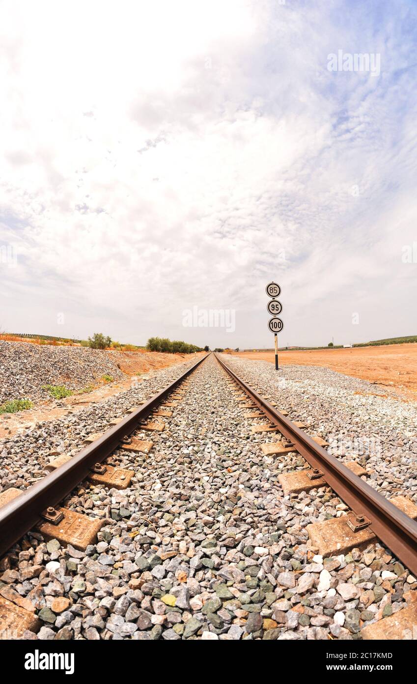 Train Rail Road Stock Photo - Alamy