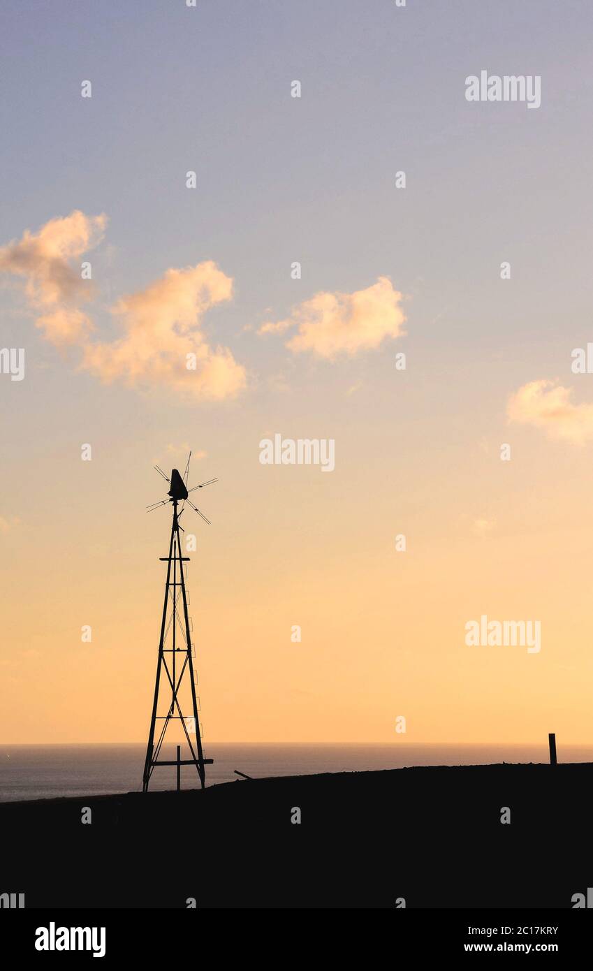 Classic Vintage Windmill Building Stock Photo - Alamy