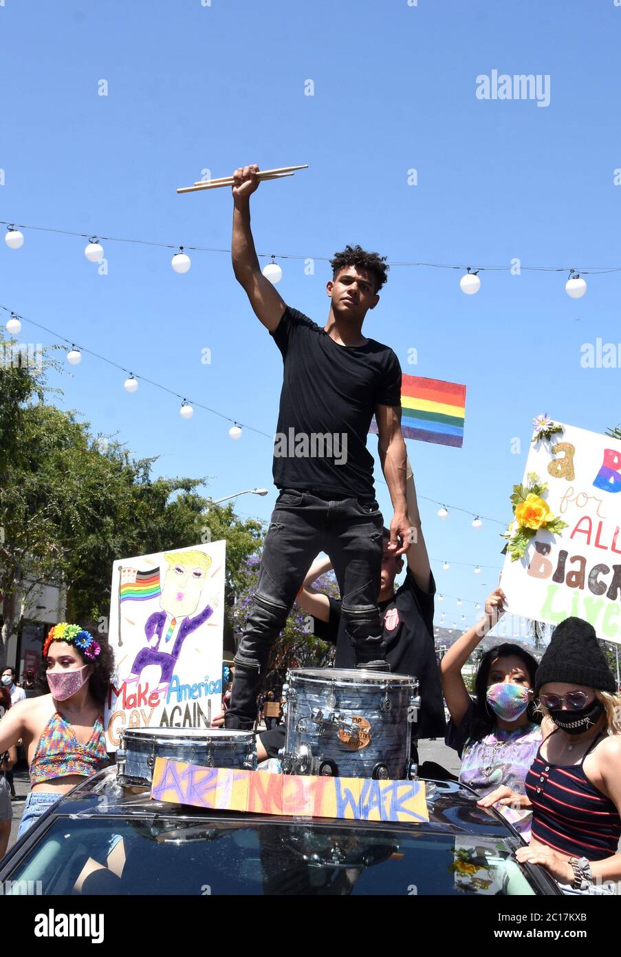 West Hollywood, California, USA 14th June 2020 A general view of ...