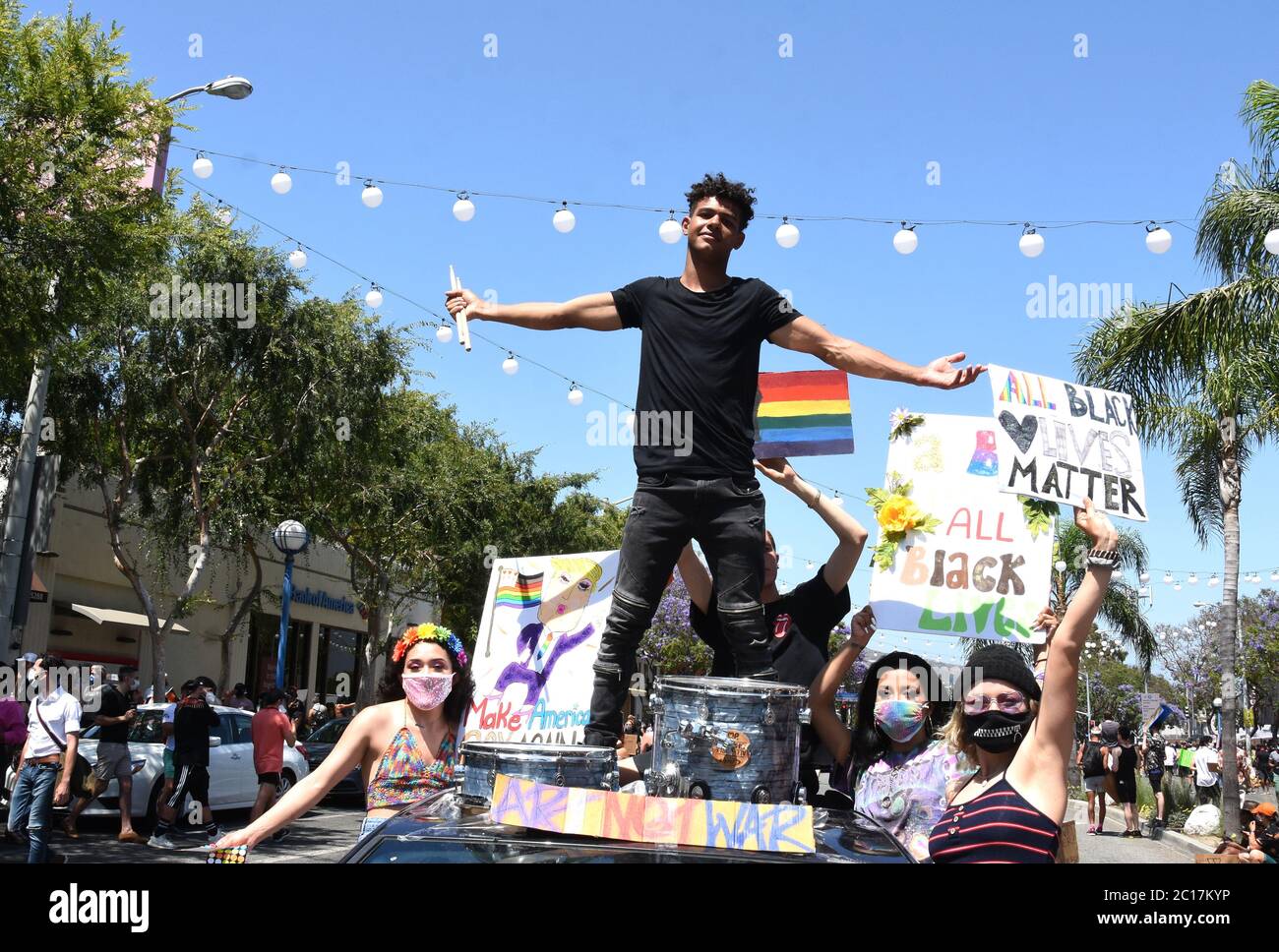 West Hollywood, California, USA 14th June 2020 A general view of ...