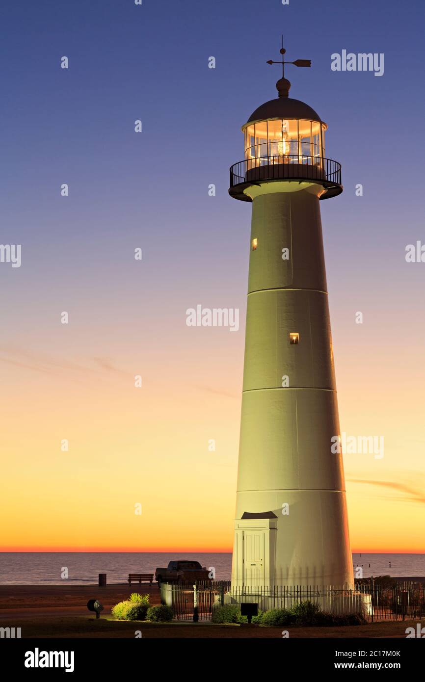 Biloxi light historic lighthouse hi-res stock photography and images ...