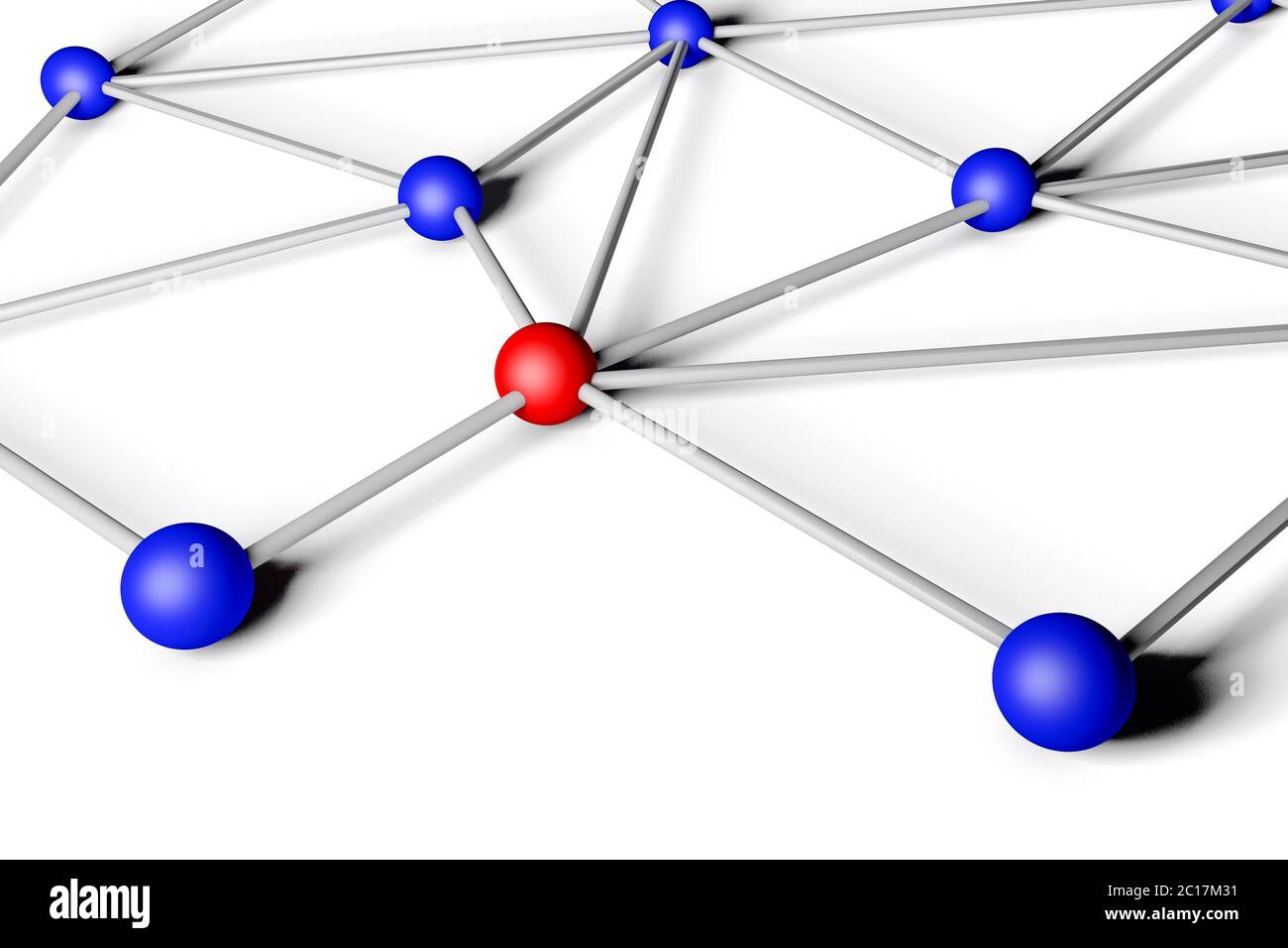 abstract network connection on white Stock Photo - Alamy