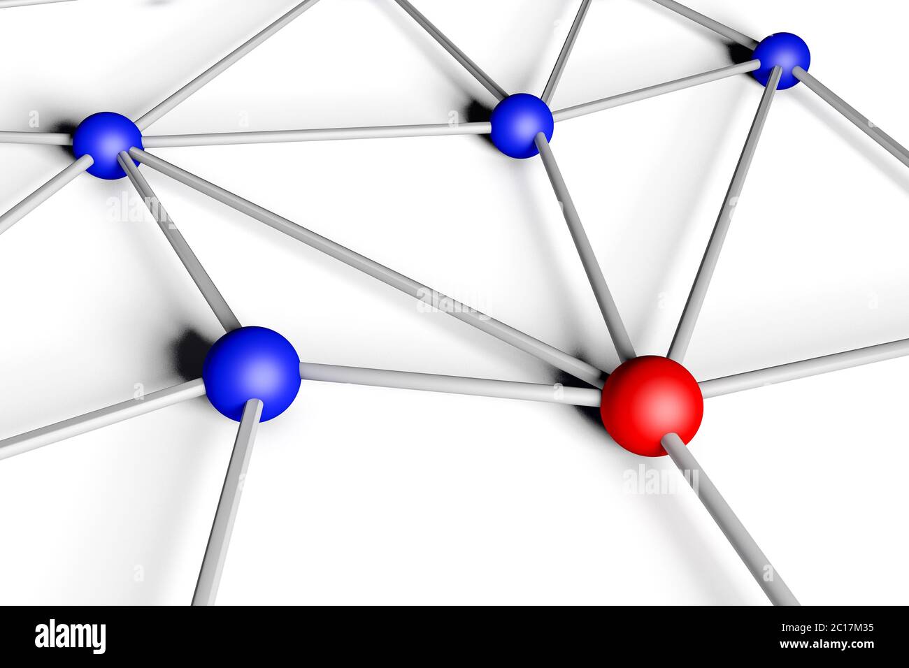 abstract network connection on white Stock Photo - Alamy