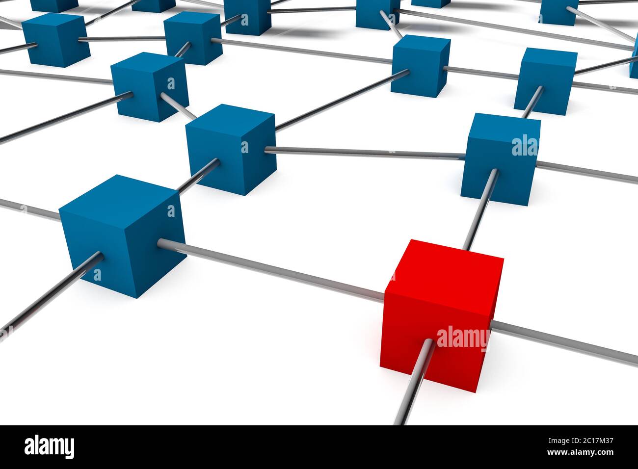 abstract network connection on white Stock Photo - Alamy