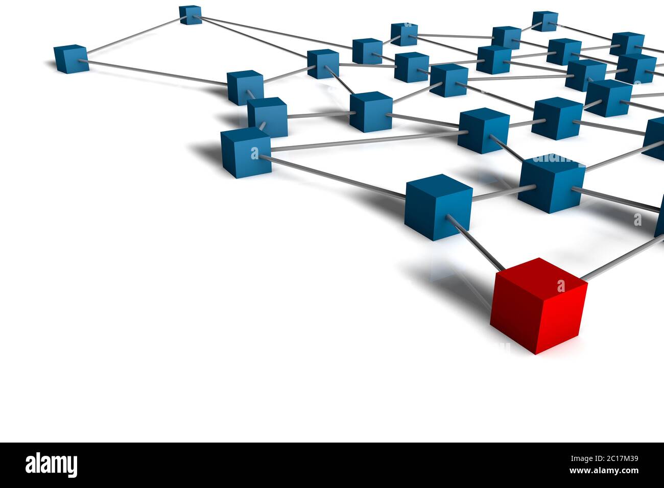 abstract network connection on white Stock Photo - Alamy