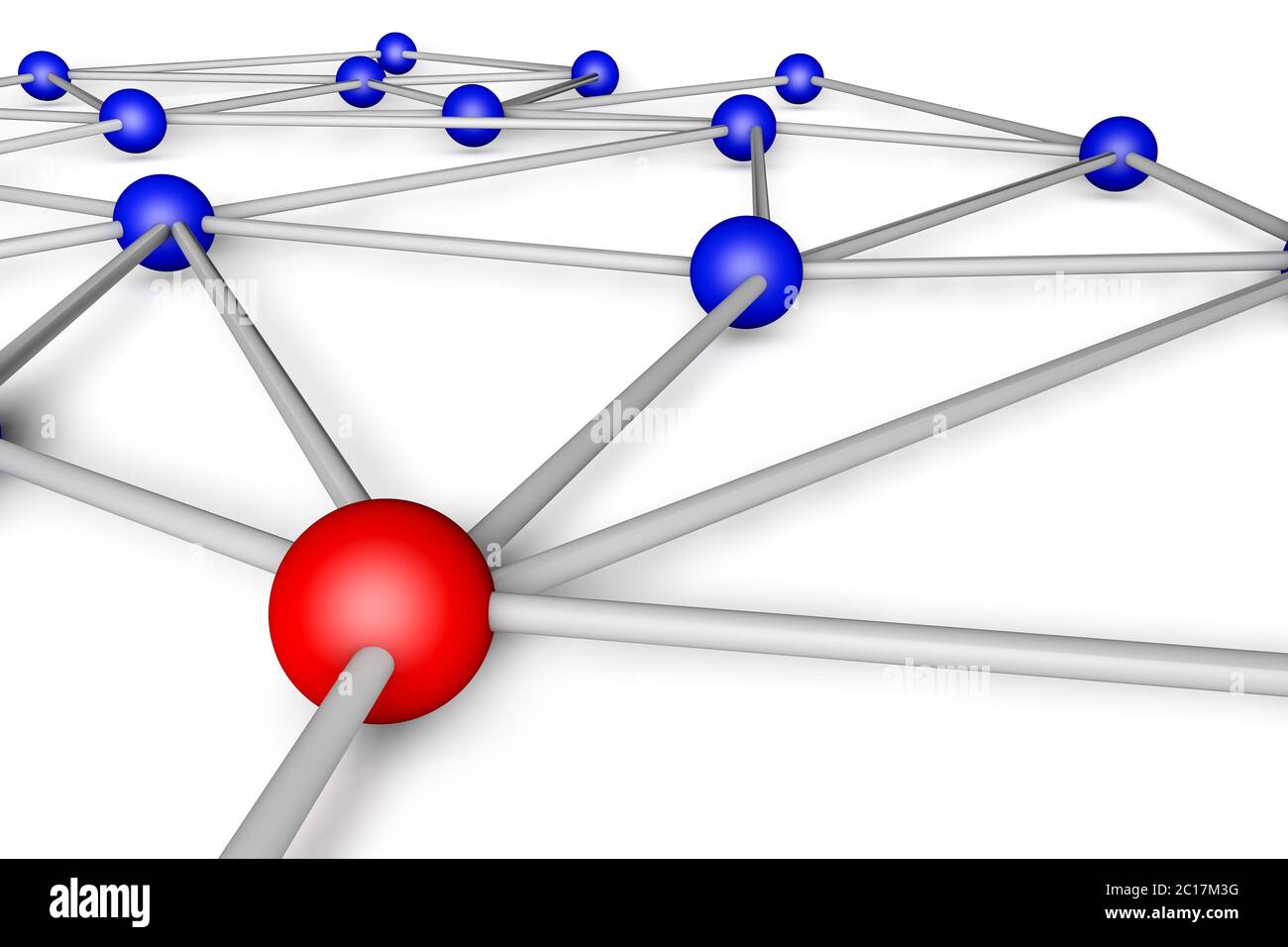 abstract network connection on white Stock Photo - Alamy