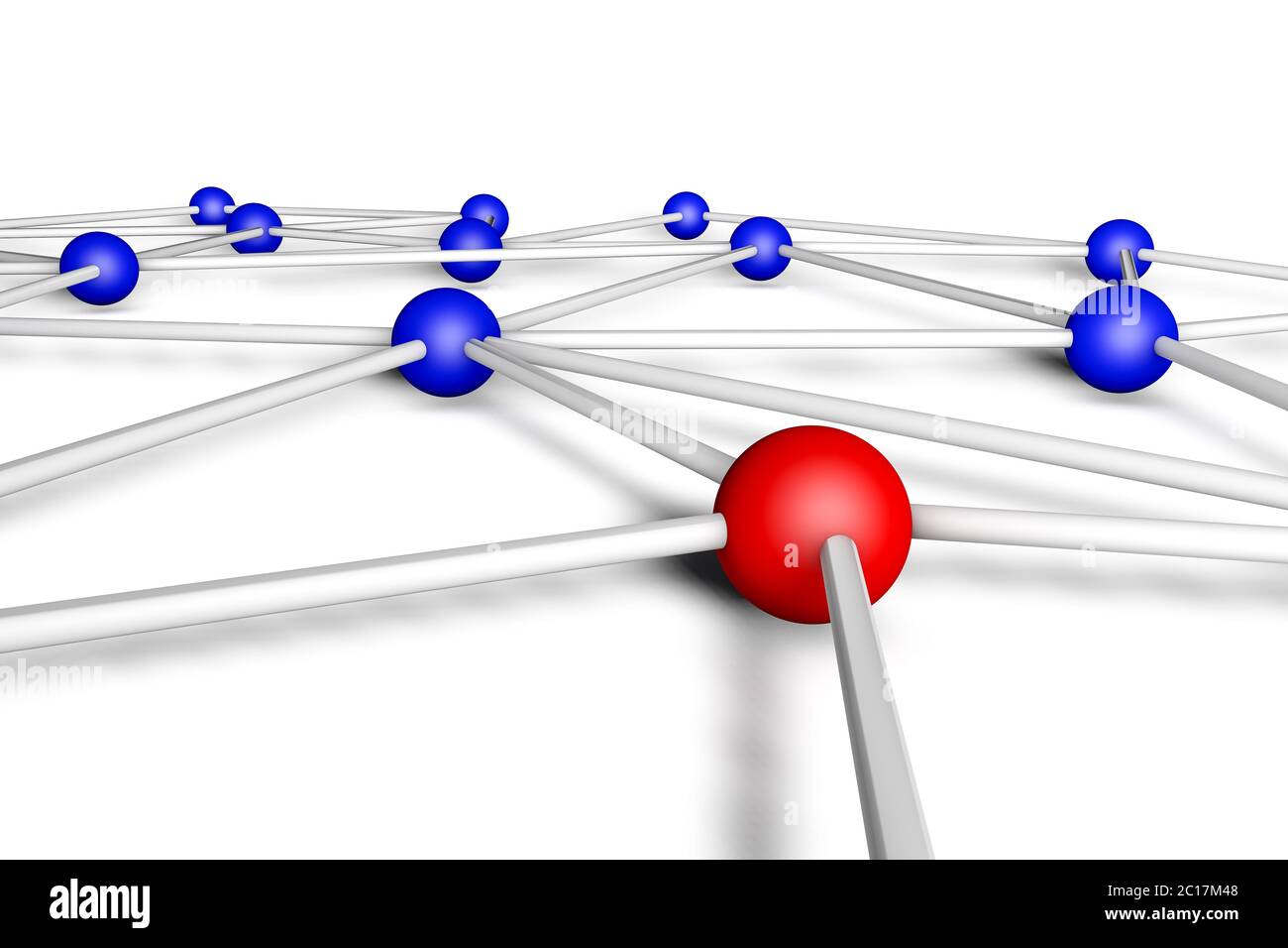 abstract network connection on white Stock Photo - Alamy