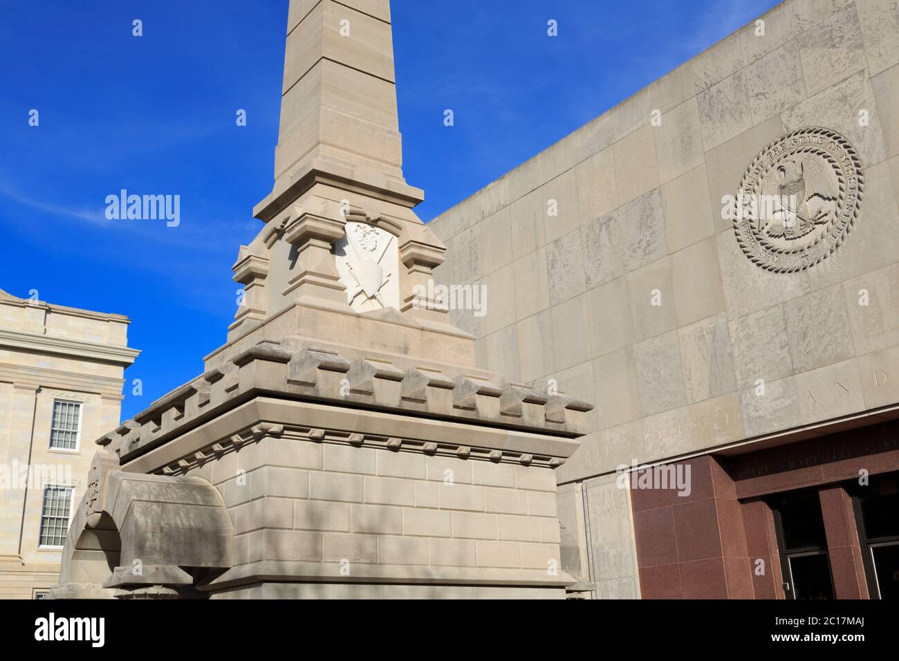 Confederate Monument, Old Capitol, Jackson, Mississippi, USA Stock ...