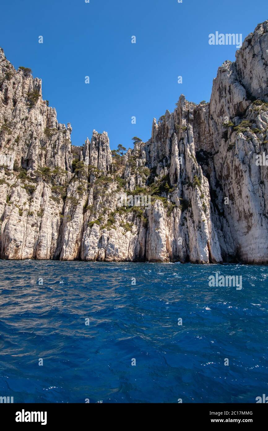 Calanques National Park near Cassis and Marseille in South France ...