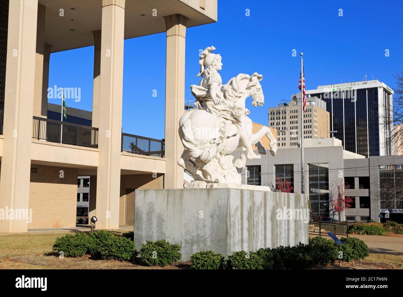 Louis XIV Statue outside Thalia Mara Hall, Jackson, Mississippi, USA ...
