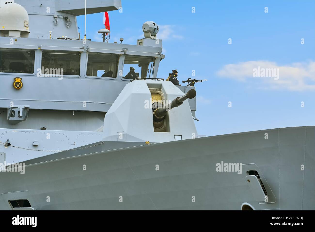 4.5 inch Mark 8 Naval Gun System Stock Photo - Alamy