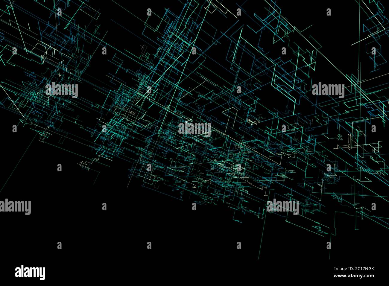 illustration abstract space with lines Stock Photo - Alamy