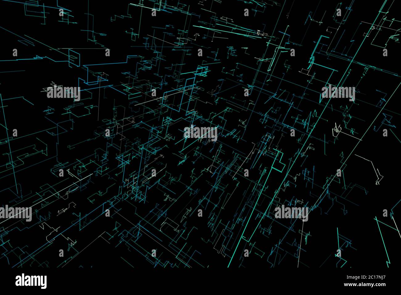 illustration abstract space with lines Stock Photo - Alamy