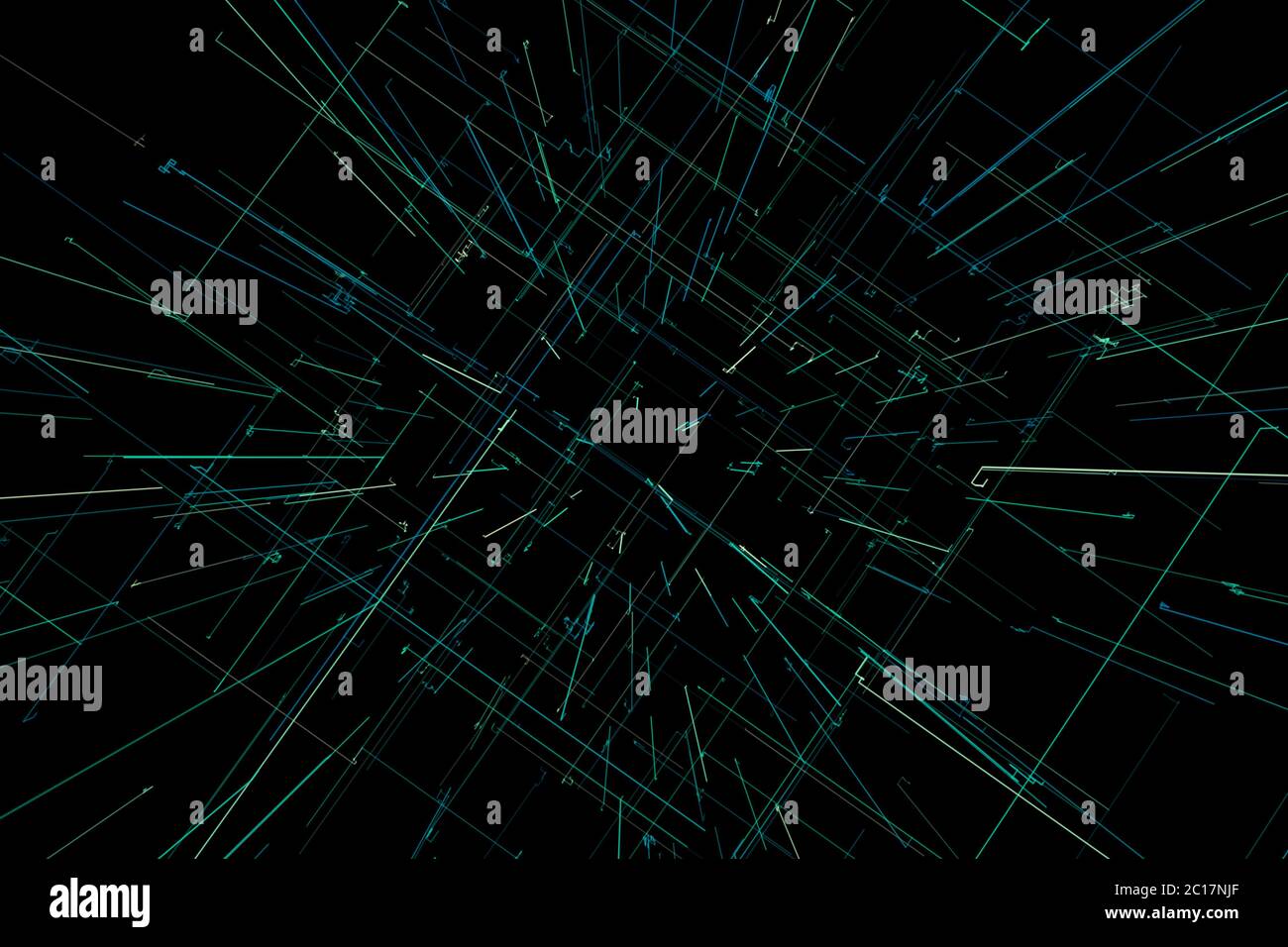 illustration abstract space with lines Stock Photo - Alamy