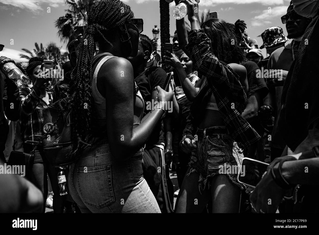 blm protest barcelona 2020 Stock Photo - Alamy