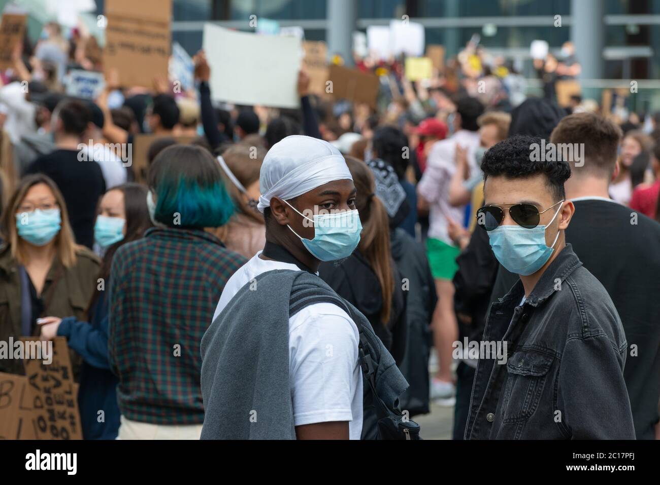 George Floyd Protests, Vancouver, Canada Stock Photo - Alamy