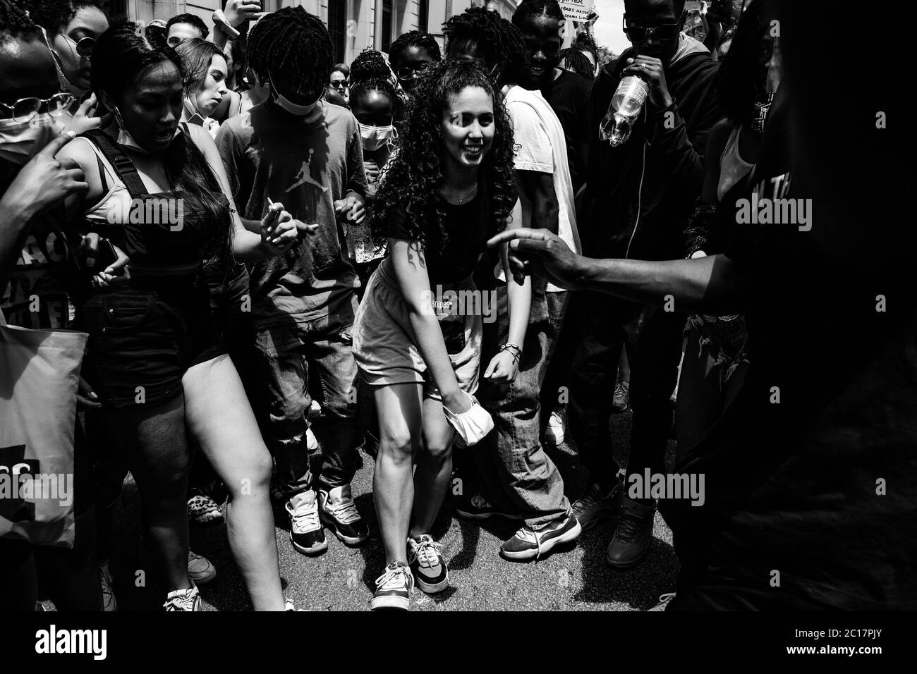 blm protest barcelona 2020 Stock Photo - Alamy