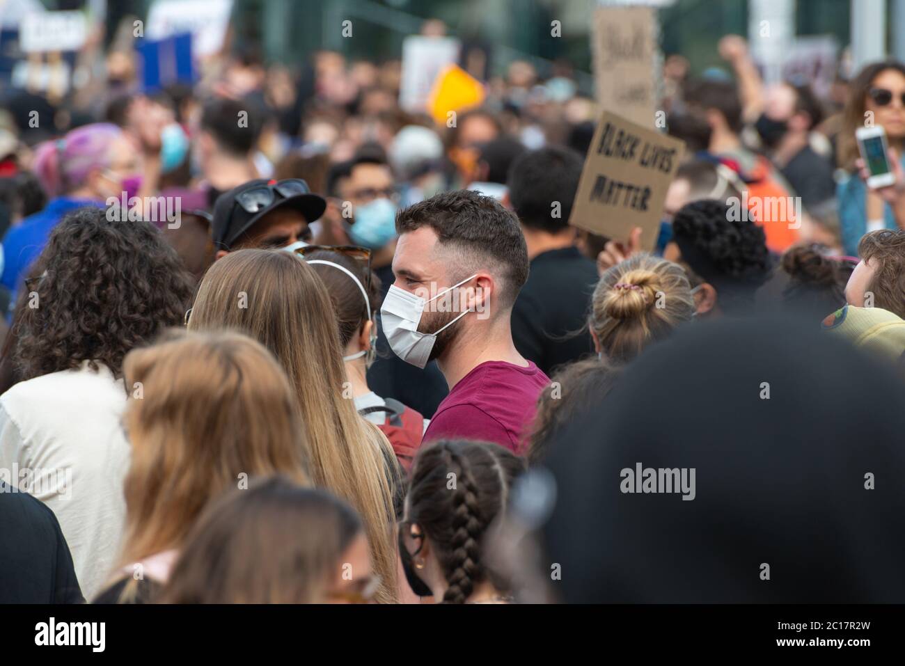 George Floyd Protests, Vancouver, Canada Stock Photo - Alamy