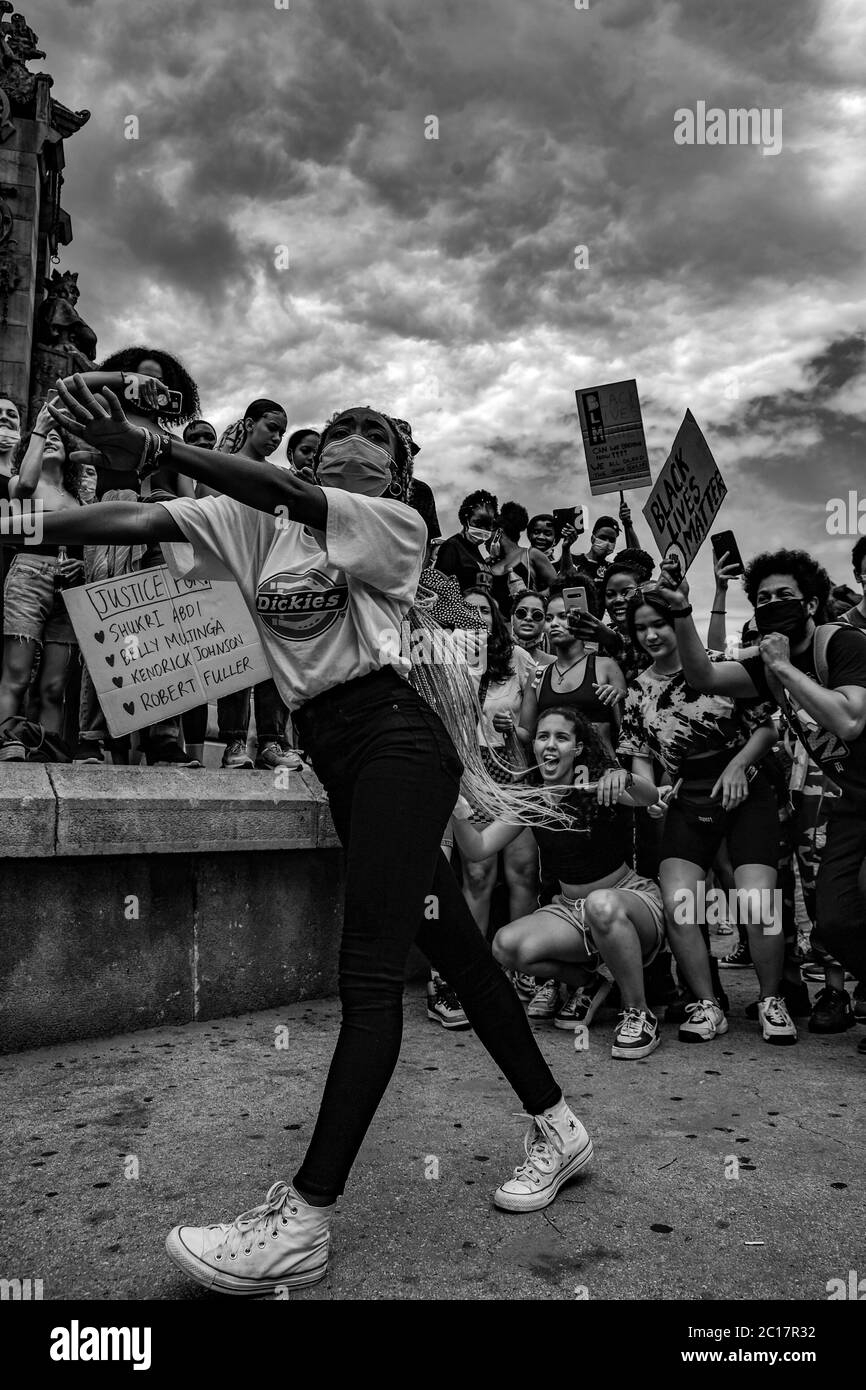 Black lives matter 2020 us Black and White Stock Photos & Images - Alamy