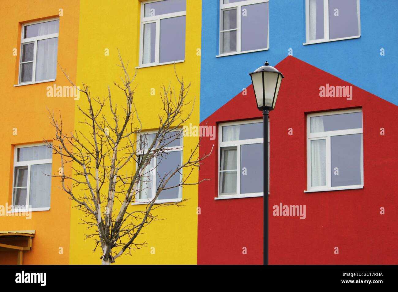 nice colorful house a kindergarten for children Stock Photo - Alamy