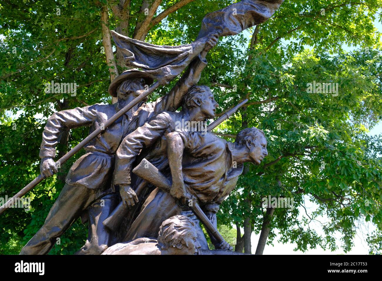 North Carolina Monument in Gettysburg National Military Park Stock ...