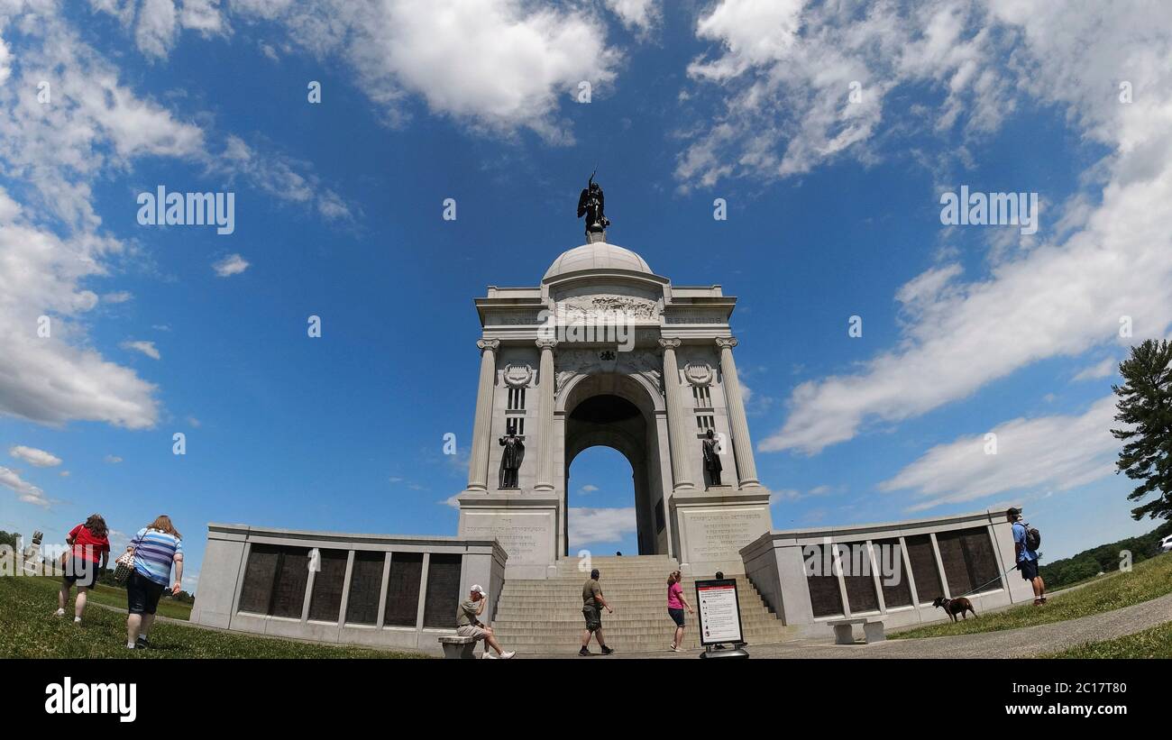 Memorial at gettysburg national military park hi-res stock photography ...